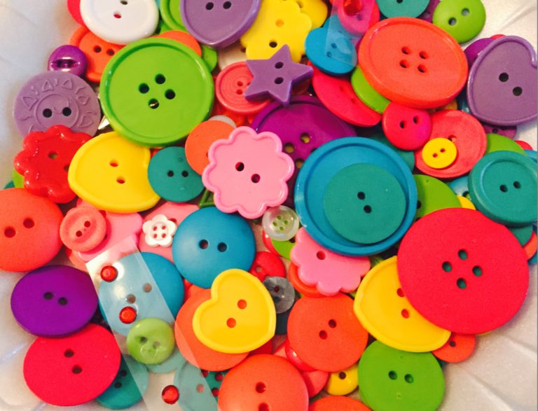 Rainbow Button Frames - Glitter On A Dime