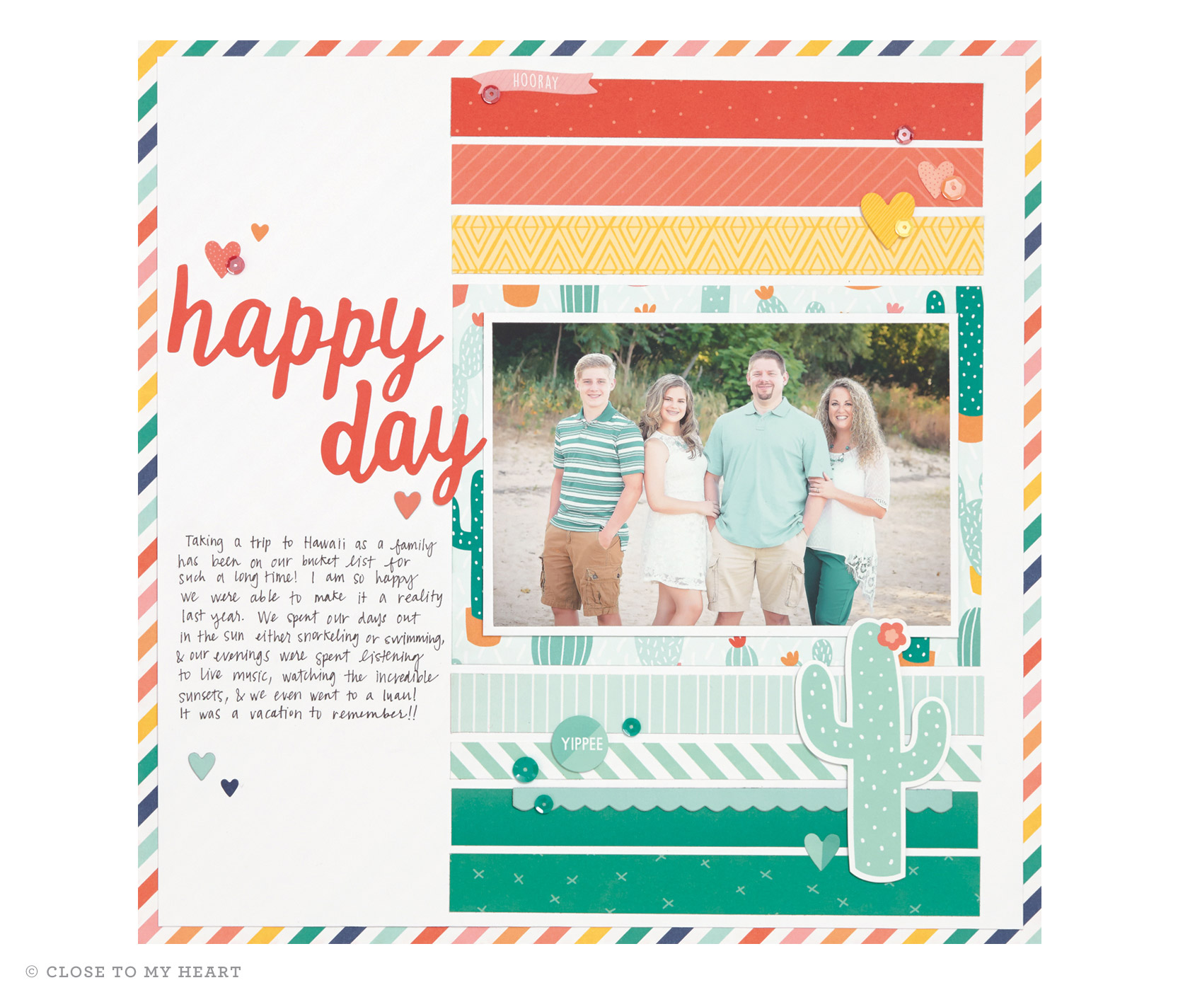 Prickly Pear - Scrapbooking Made Easy! - Glitter On A Dime