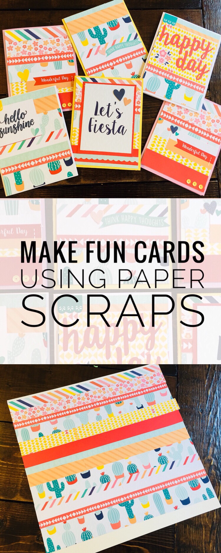 Create Fun Cards Using Paper Scraps - Glitter On A Dime