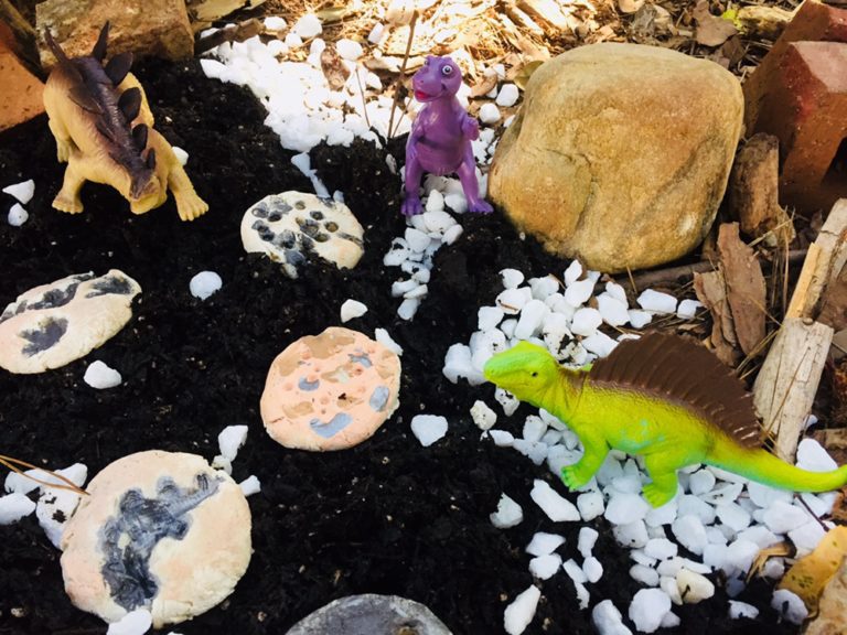 Create Your Own Backyard Dinosaur World - Glitter On A Dime