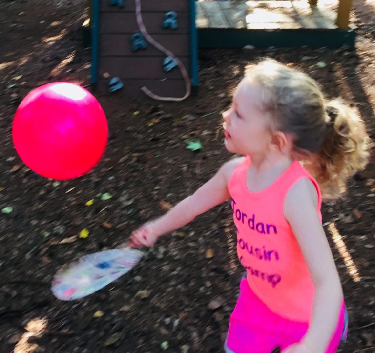 Balloon Tennis - Fun & Easy Activity for All Ages - Glitter On A Dime