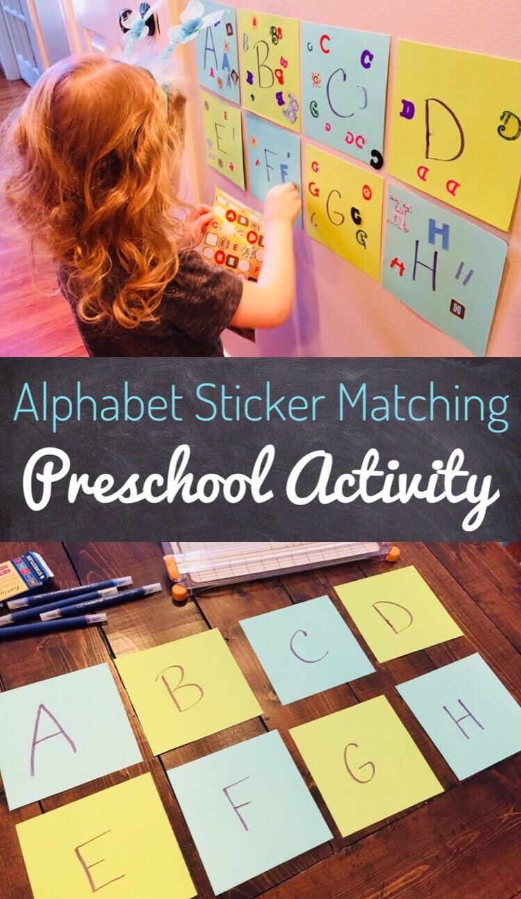 Alphabet Sticker Matching - Activity for Letter Recognition - Glitter ...