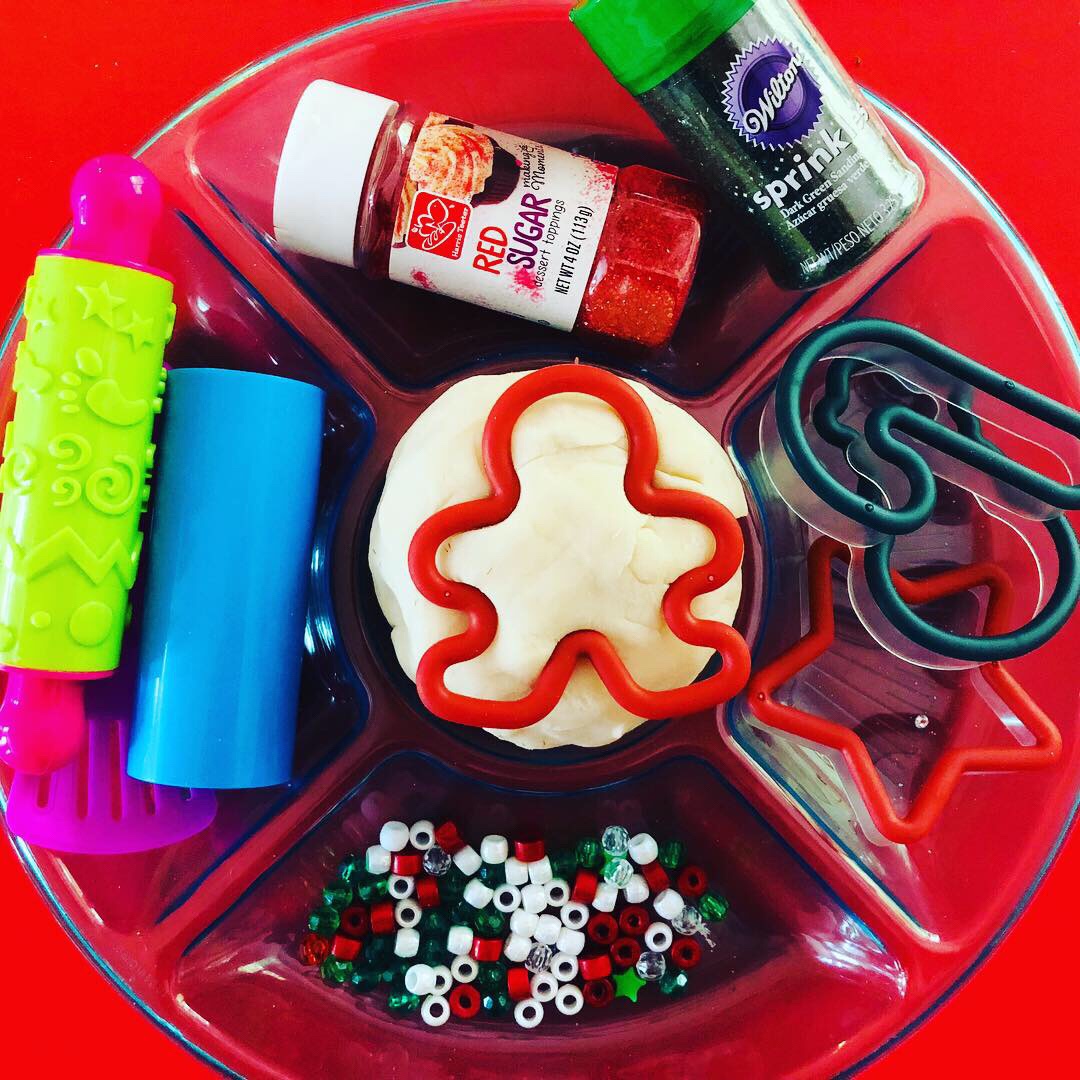 Christmas Cookie Play Dough Activity - Glitter On A Dime
