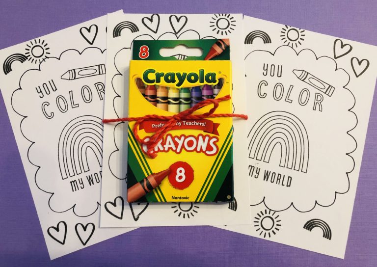 You Color My World Party Favor - Glitter On A Dime