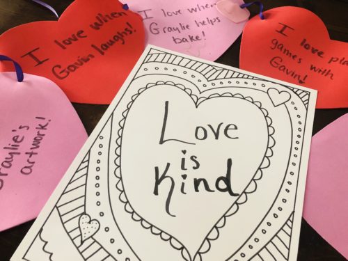 Heart Banner Kindness Activity for Kids - Glitter On A Dime