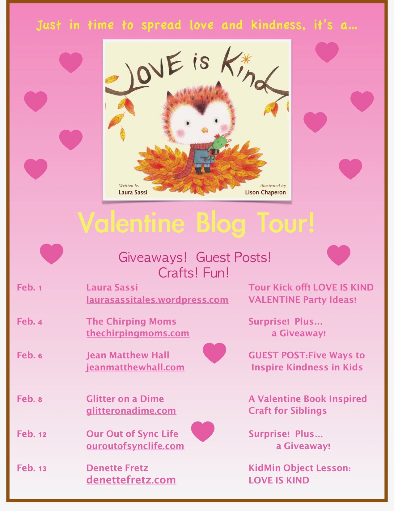 Heart Banner Kindness Activity for Kids - Glitter On A Dime