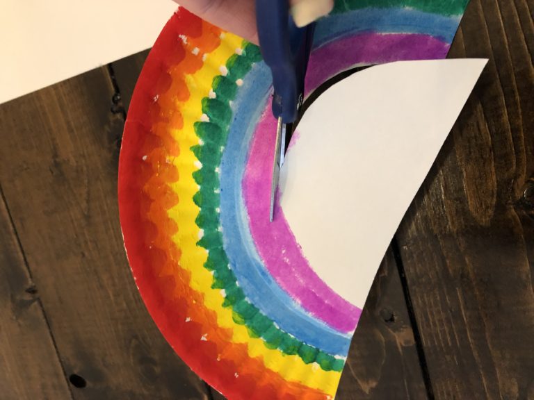 Paper Plate Rainbows - Easy Spring Craft for Kids - Glitter On A Dime