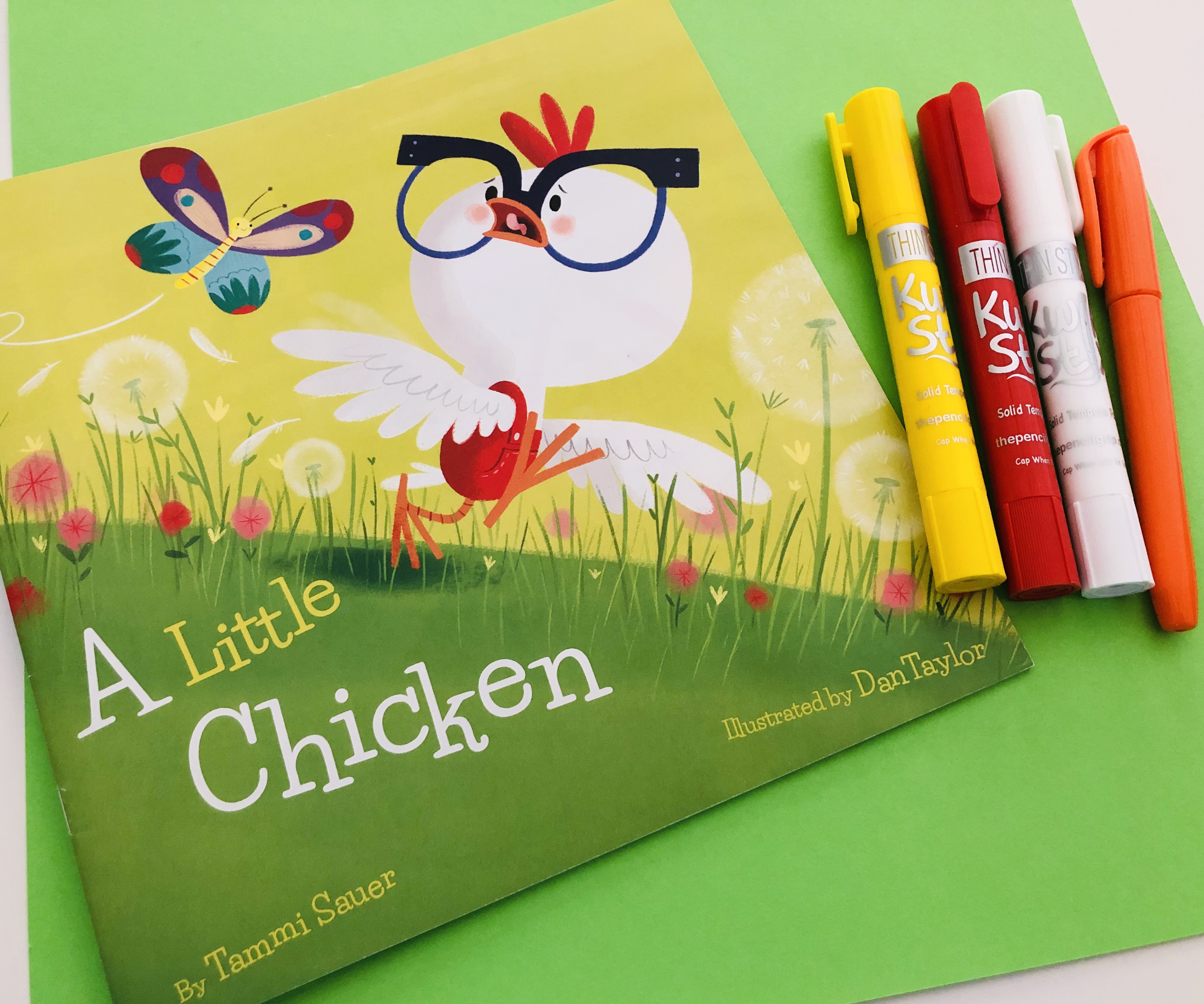 A Little Chicken - Book Review and Craft - Glitter On A Dime