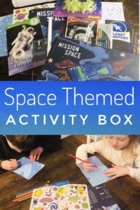 Space Themed Activity Box for Kids - Glitter On A Dime