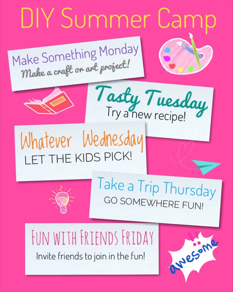 Summer Camp at Home - Tips and Themes - Glitter On A Dime
