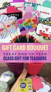 How to Make a Gift Card Bouquet for Teachers - Glitter On A Dime