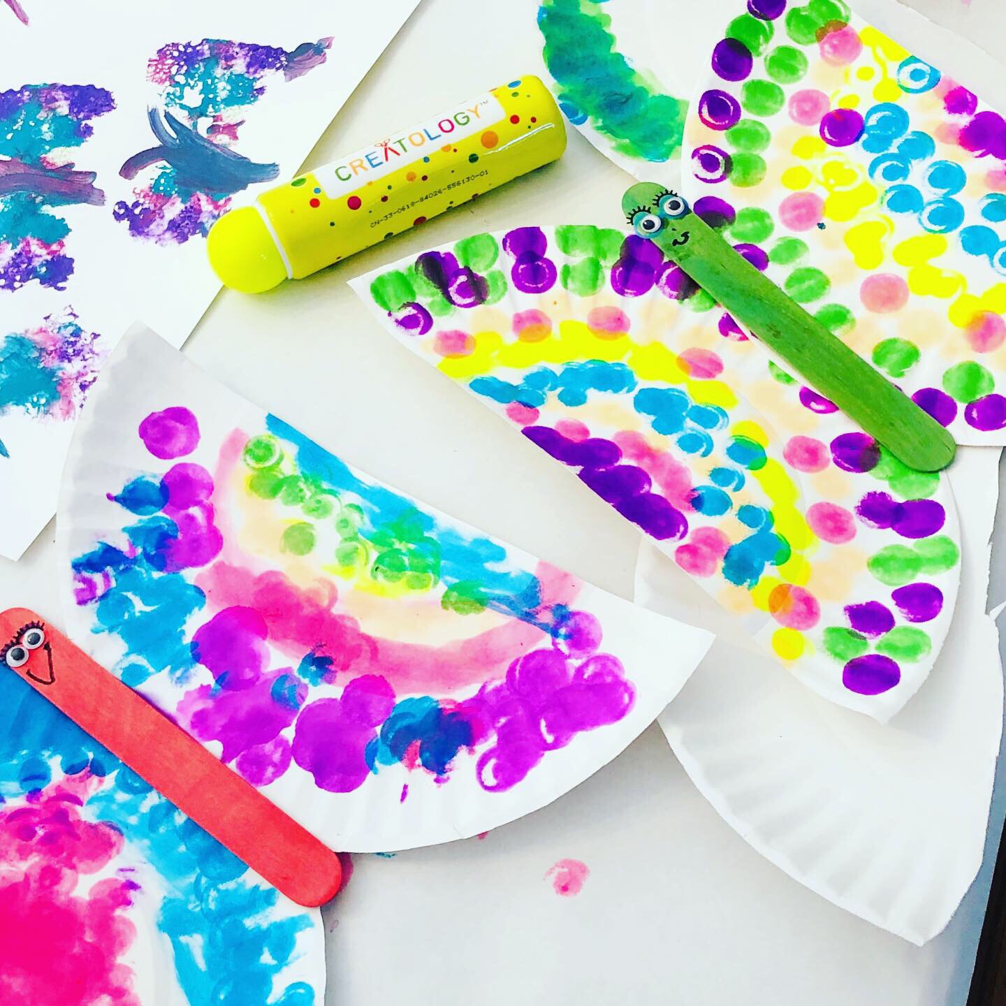Create Cute Paper Plate Butterflies with Dot Markers - Glitter On A Dime