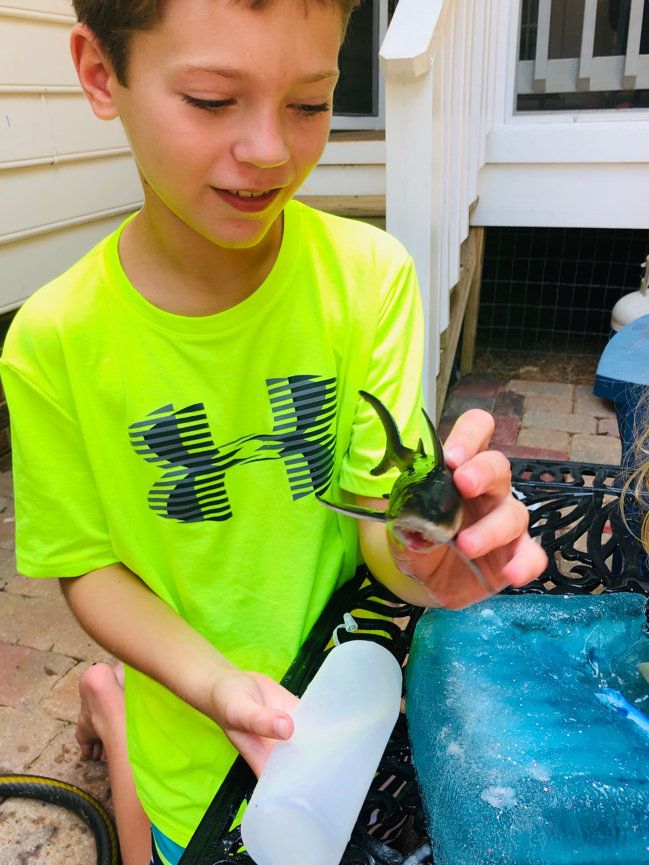 Shark Week Ice Block Excavation Activity for Summer Fun! - Glitter On A ...