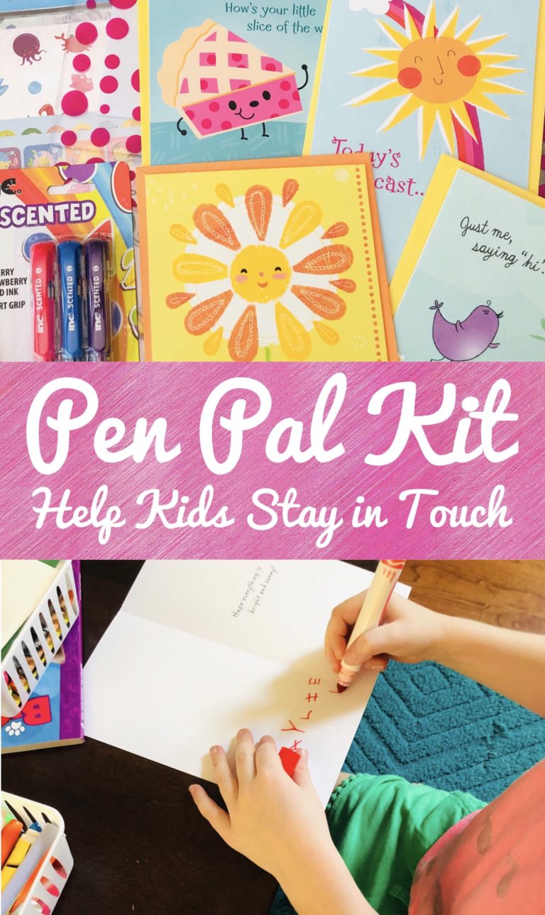 Create a Pen Pal Kit for Kids with Dollar Tree Cards - Glitter On A Dime