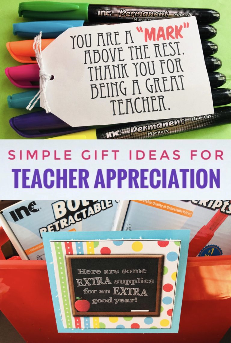 Simple Teacher Appreciation Gift Ideas - Glitter On A Dime