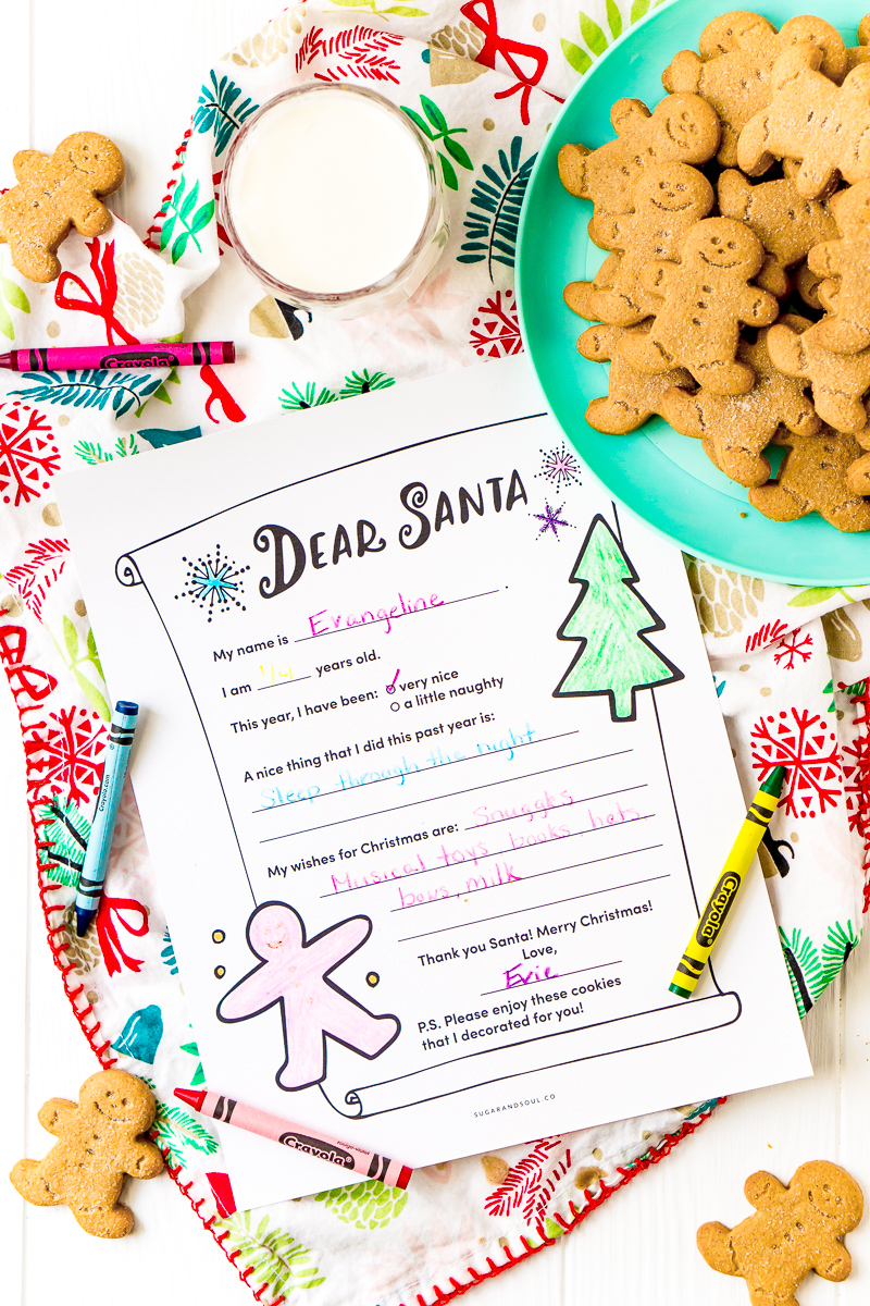 Free Printable Santa Lists and Letters - Glitter On A Dime