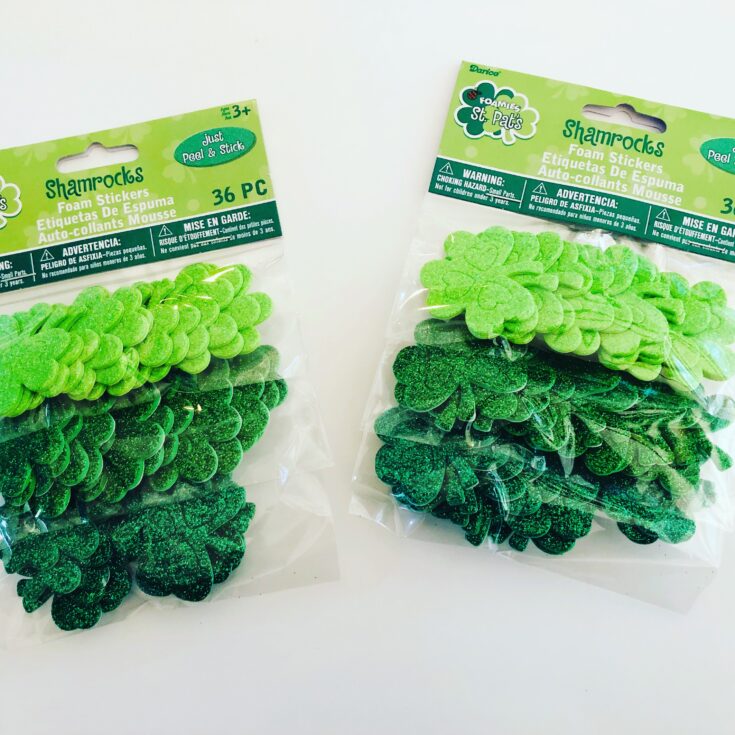 Paper Plate Shamrock Wreath Craft for Kids - Glitter On A Dime