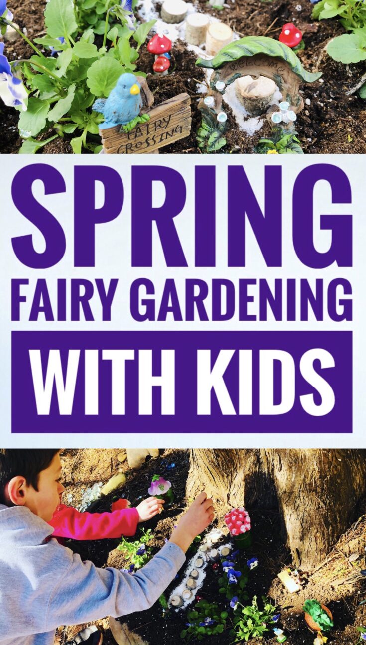 Spring Fairy Gardening with Kids - Glitter On A Dime