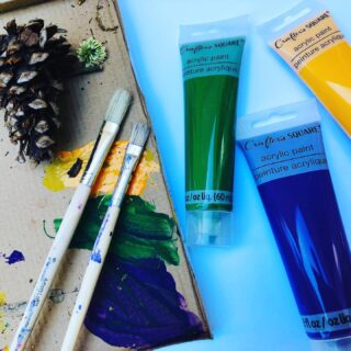 Painting With Nature Activity for Kids - Glitter On A Dime