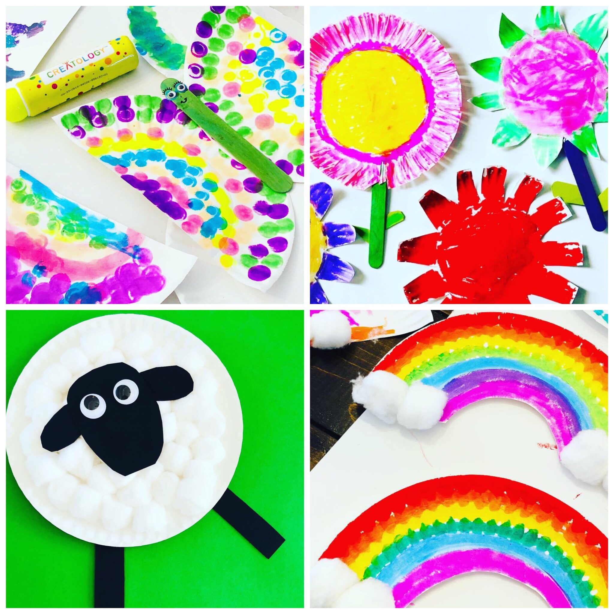 Cute and Easy Spring Paper Plate Crafts for Kids - Glitter On A Dime