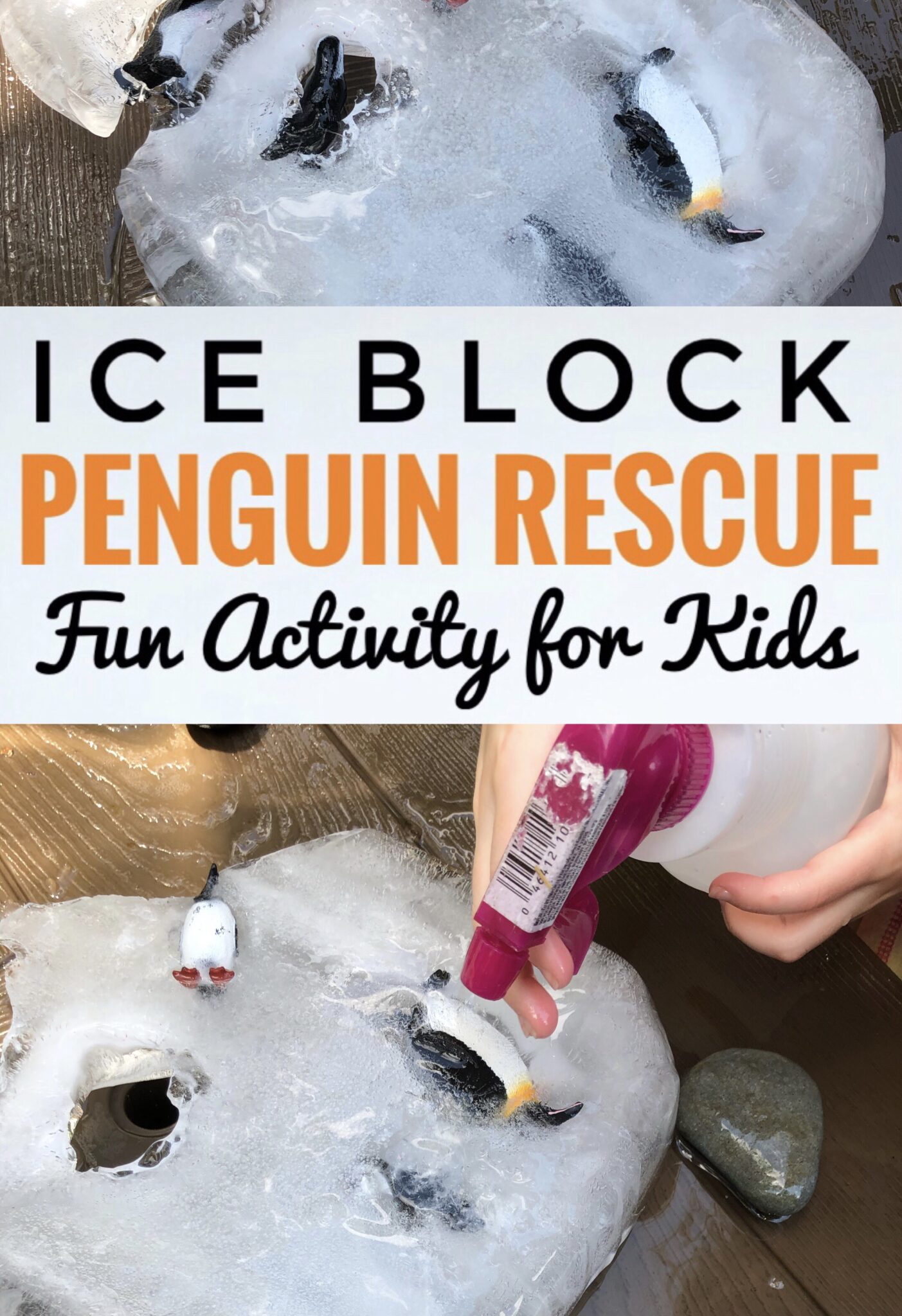 Penguin Rescue Ice Block Excavation - Glitter On A Dime