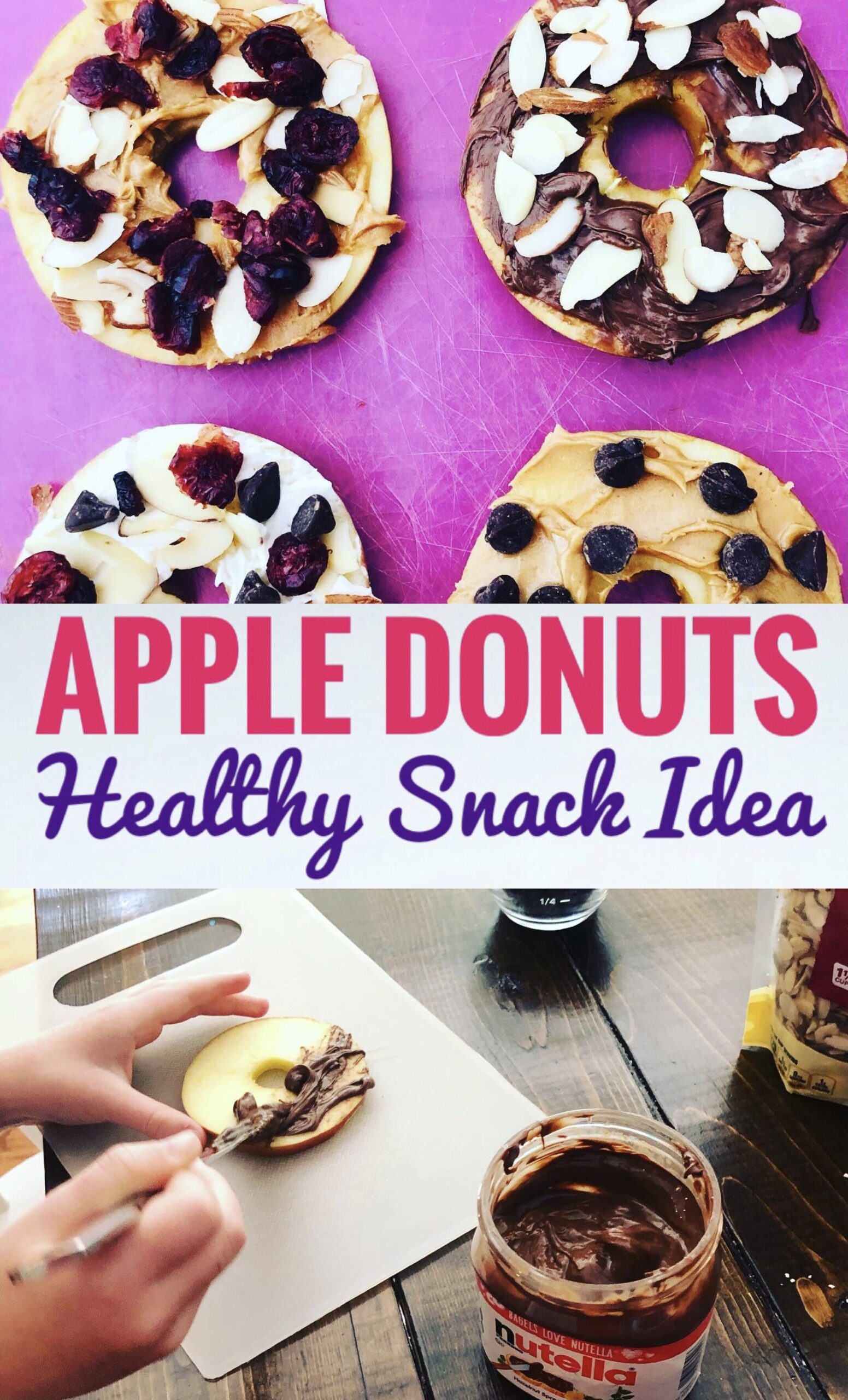 Fun and Healthy Apple Donuts Recipe - Glitter On A Dime
