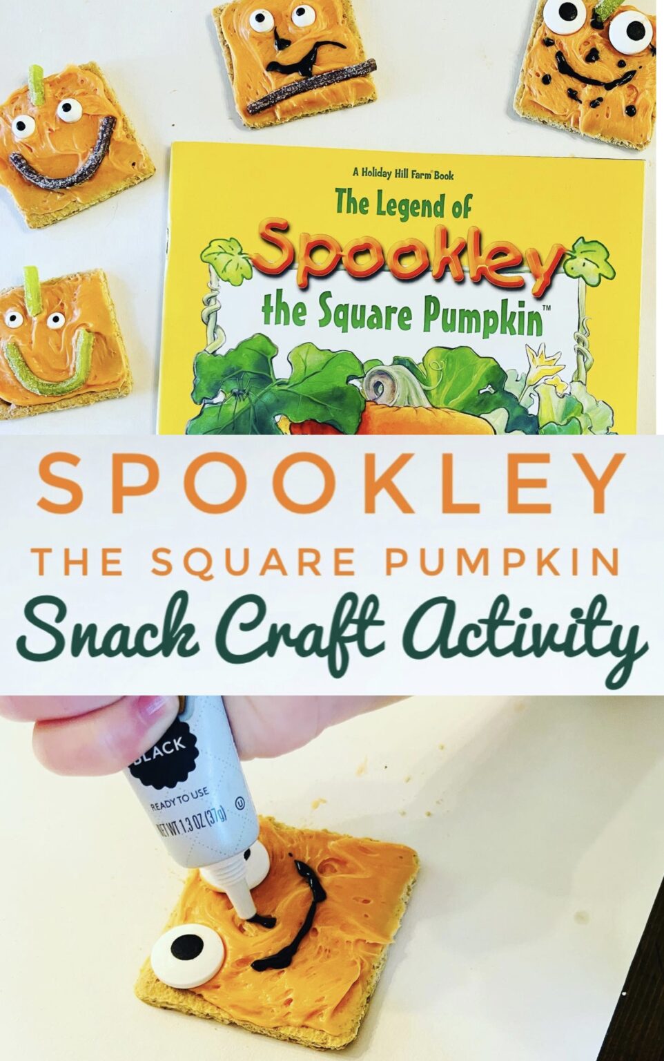 The Cutest Spookley the Square Pumpkin Snack Craft - Glitter On A Dime