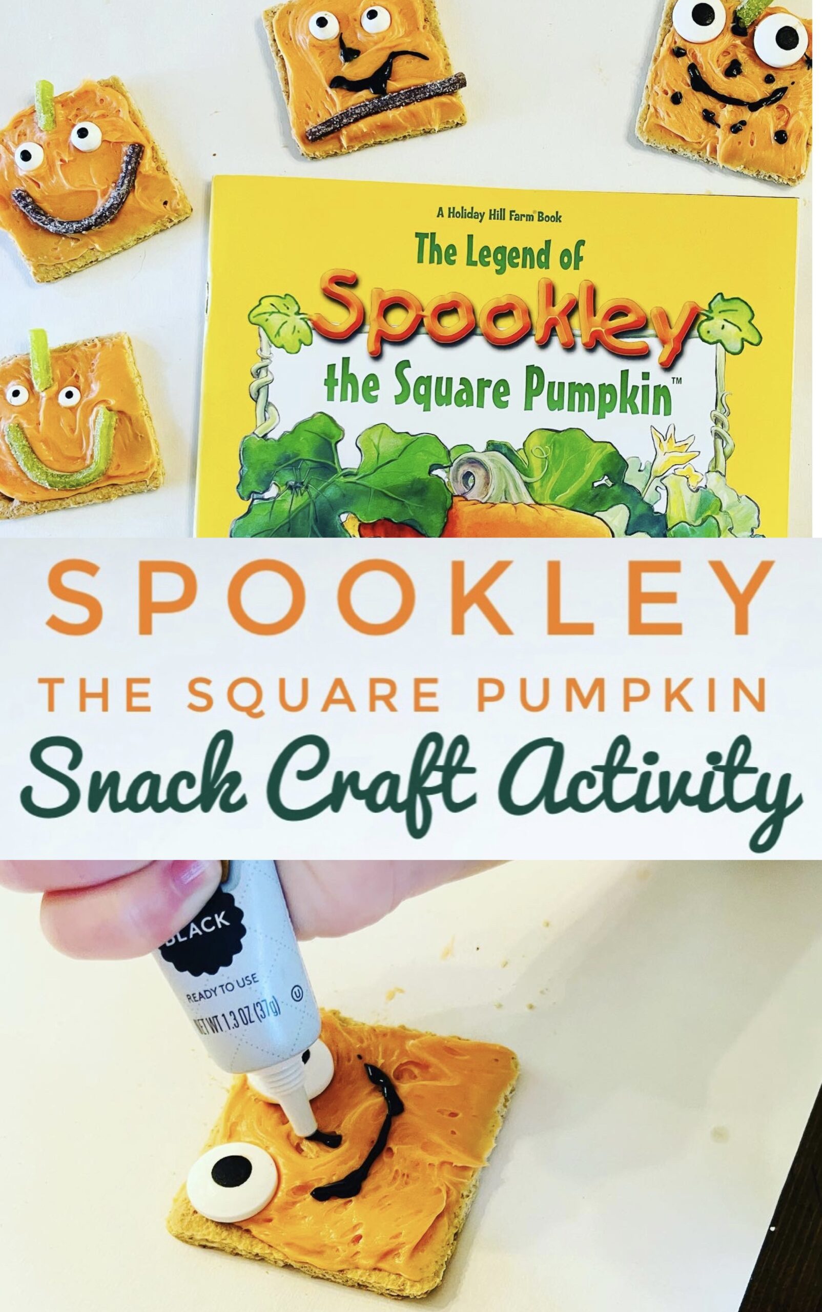 The Cutest Spookley the Square Pumpkin Snack Craft - Glitter On A Dime