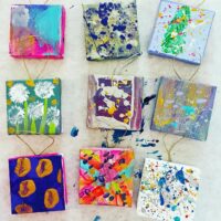 Mini Canvas Ornament Craft for Kids - Glitter On A Dime