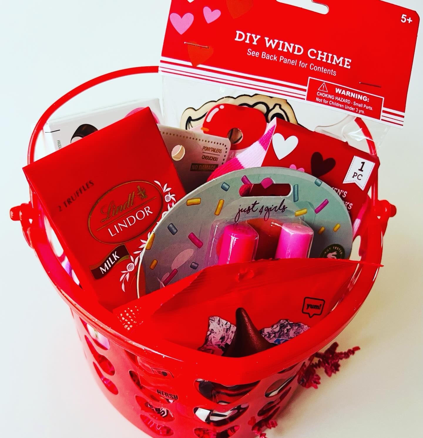 Dollar Tree Valentine Basket for Tween and Teen Girls - Glitter On A Dime