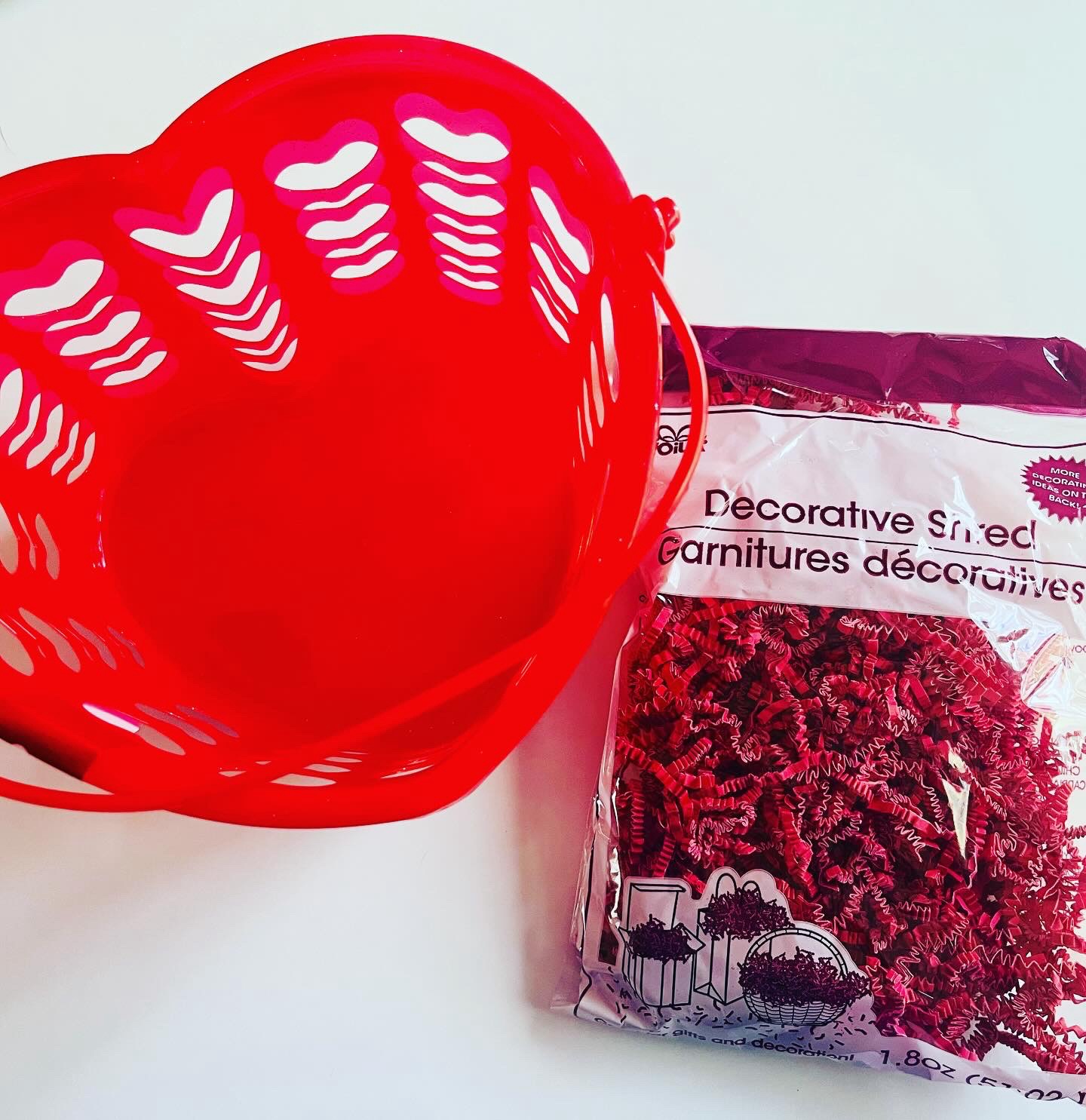 Dollar Tree Valentine Basket for Tween and Teen Girls - Glitter On A Dime