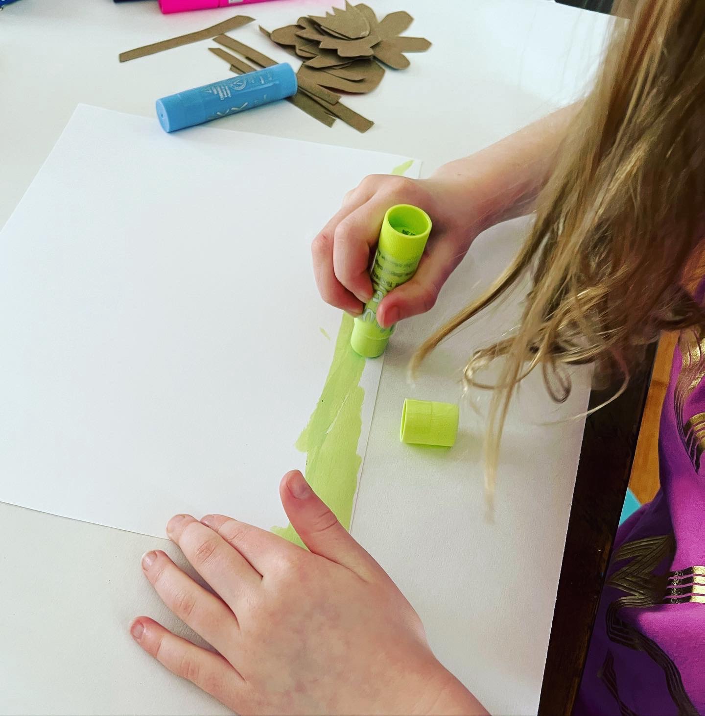 Spring Flower Recycled Cardboard Artwork - Glitter On A Dime